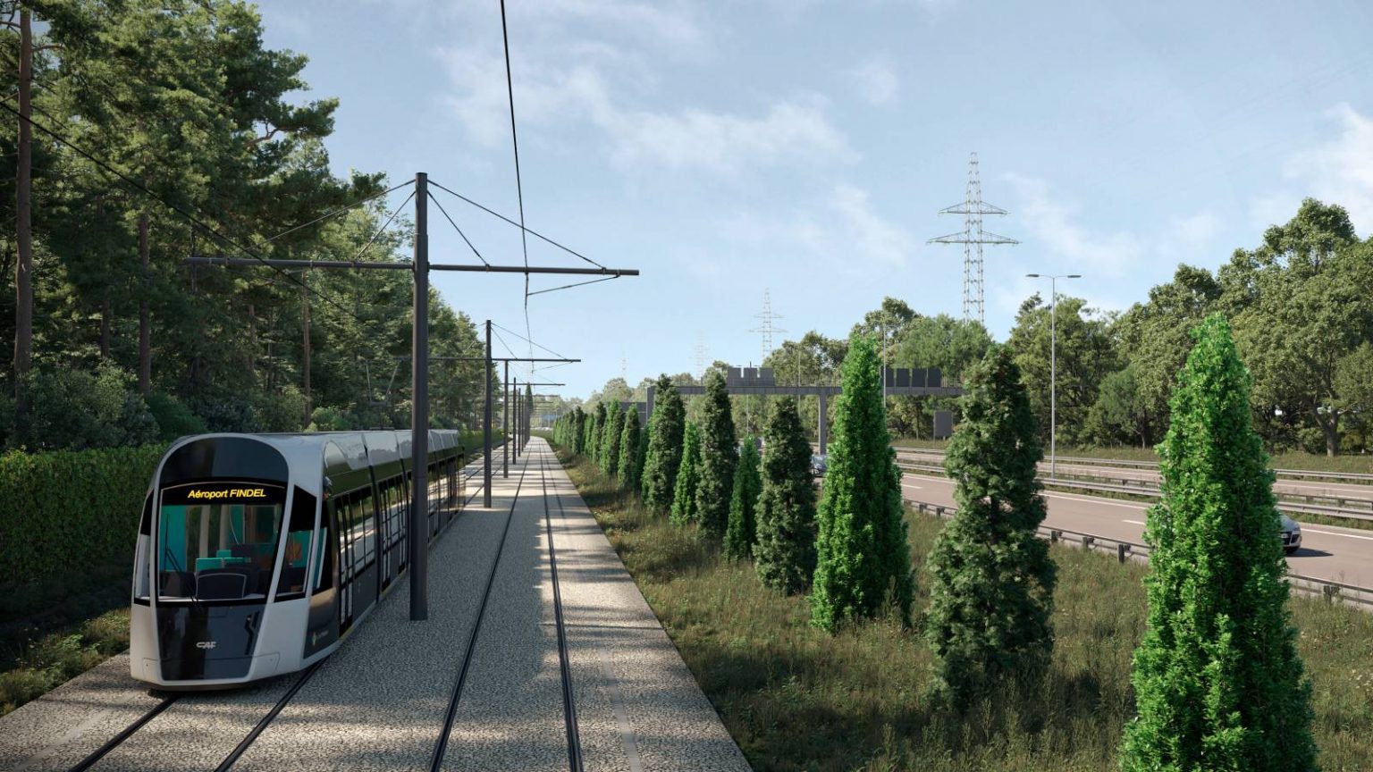 Une nouvelle ligne de tramway vers l'aéroport de Luxembourg