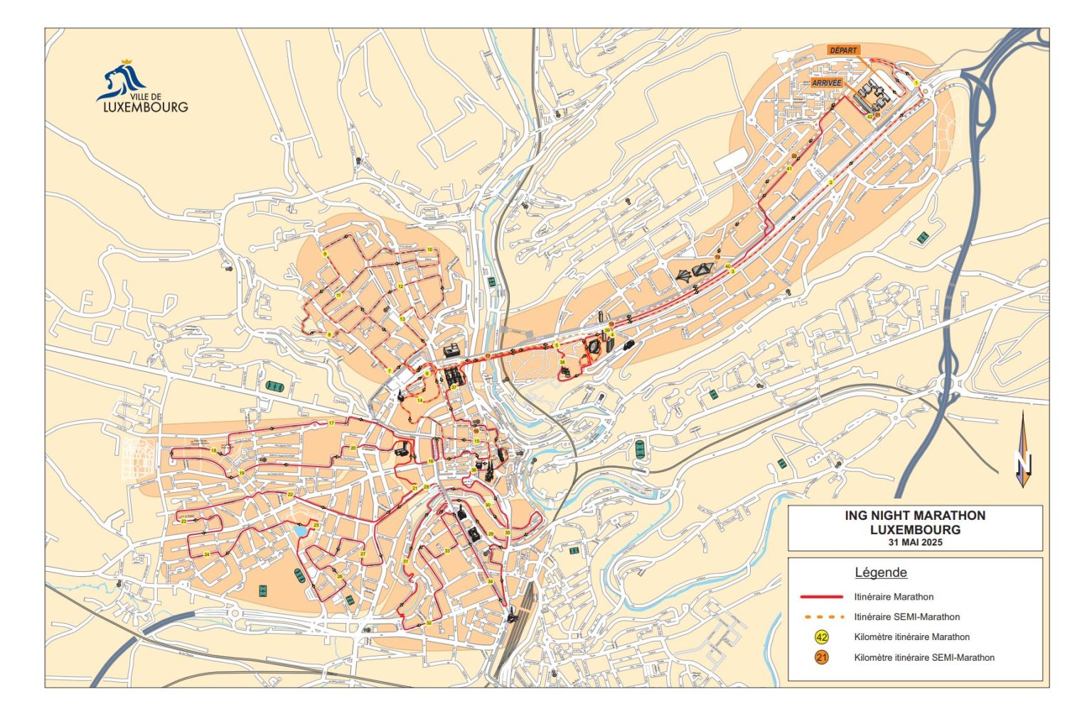 ING Night Marathon Luxembourg 2025 : toutes les infos pratiques pour le ...